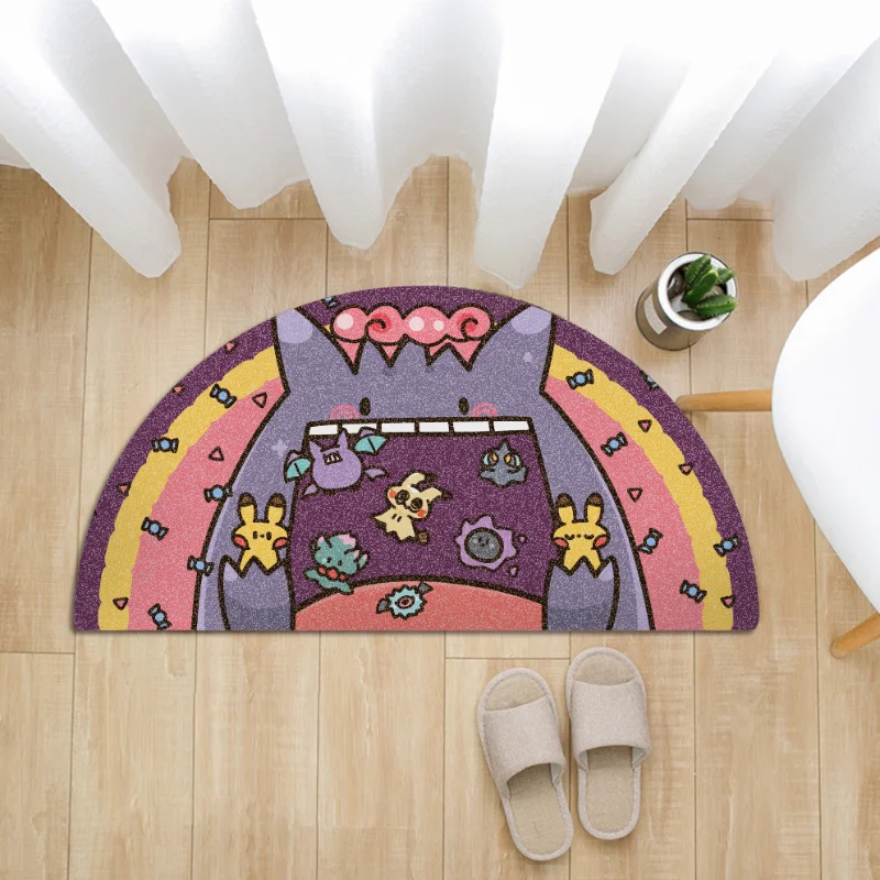 Kawaii-Pokemon-Gengar-Mimikyu-Carpet-Semicircular-Soft-Carpet-Cute ...