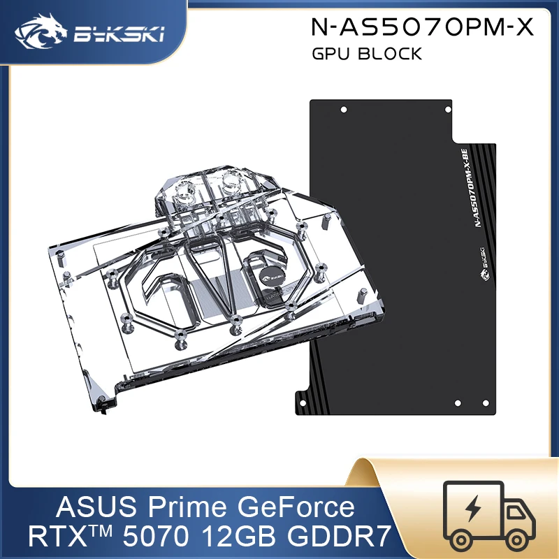 Bykski GPU Block for ASUS Prime GeForce RTX 5070 12GB GDDR7 Graphics ...