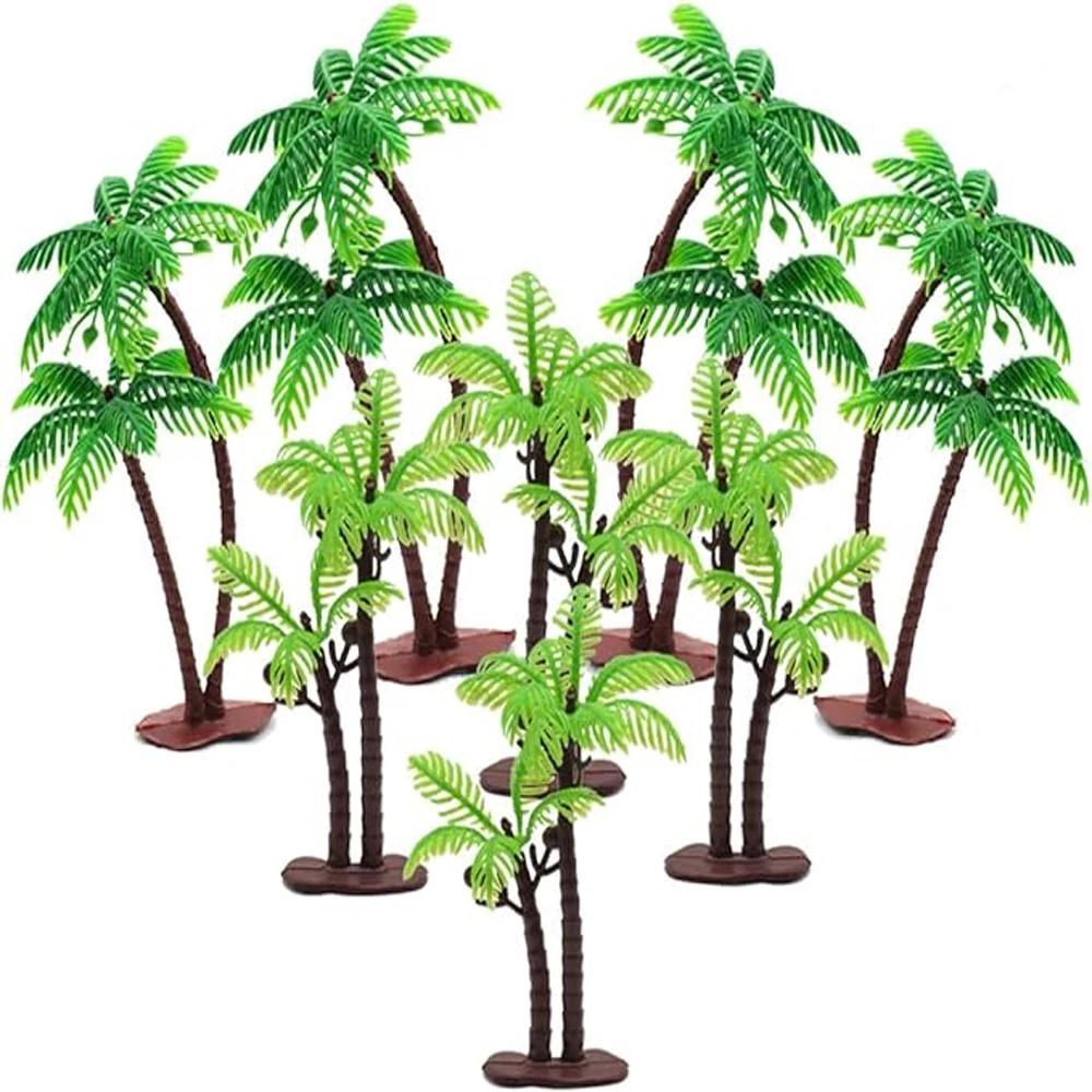 10pcs-Palm-Tree-With-Coconuts-Cake-Topper-Coconuts-Tree-Cupcake-Topper ...