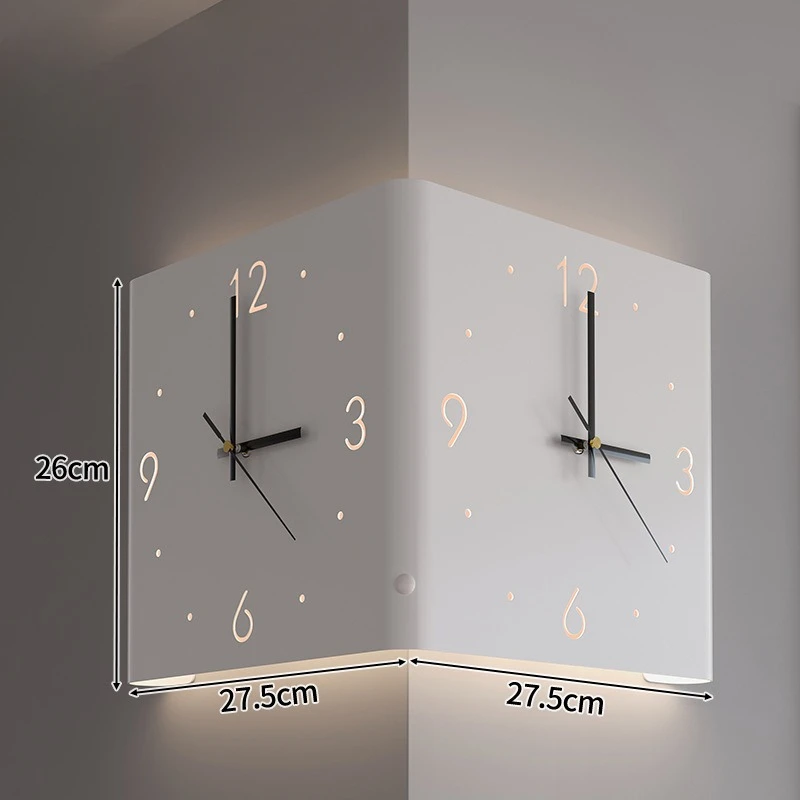 Double-Corner-Wall-Clock-Home-Decoration-Living-Room-Creative-Simple ...