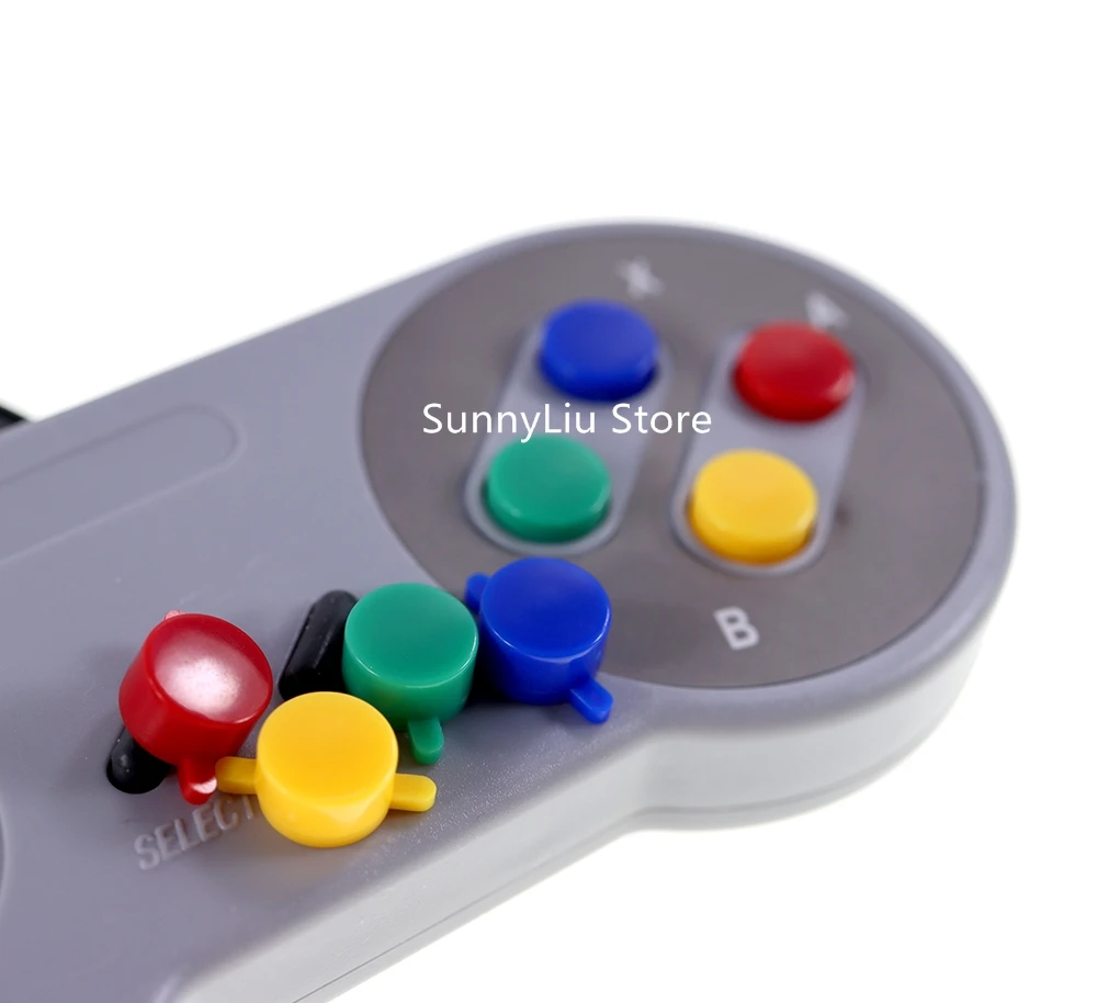 60sets Replacement For SNES Super NES Plastic Buttons ABXY For Nintendo ...