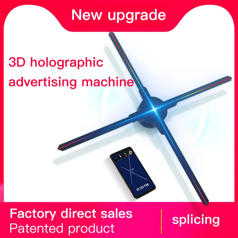Holographic 3d Projection Rotary Imaging Fan Screen Led Screenless ...