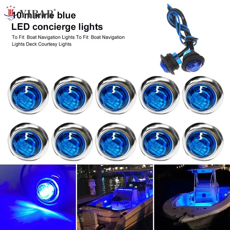 Courtesy Light Marine Lighting | Blue Led Boat Courtesy Lights - 10pcs ...