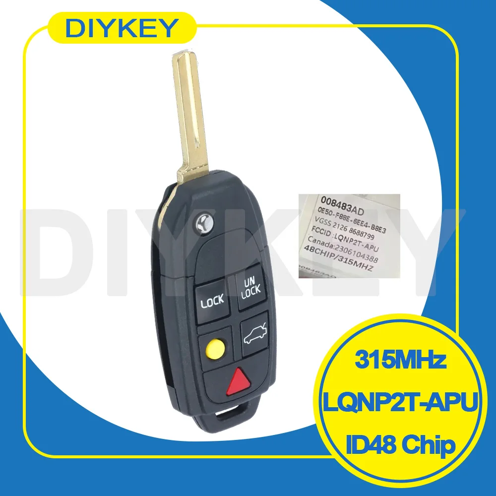 ID48 Chip 315MHz For Volvo XC70 XC90 S60 S70 S80 V70 2004 2005 2006 ...