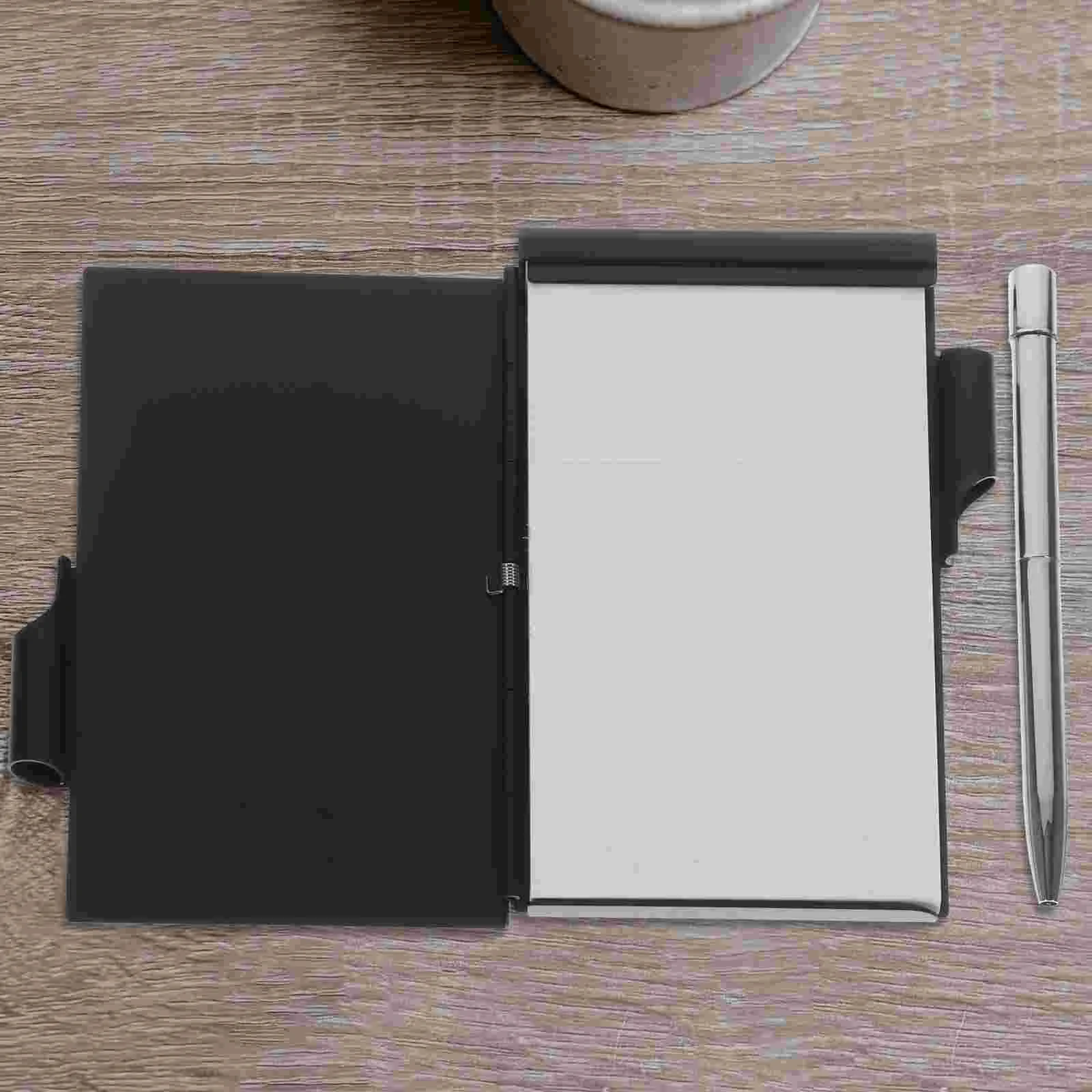 Metal-Small-Mini-Black-Black-Notebook-Mini-Notepad-Small-Pocket-Notepad ...