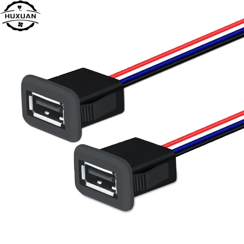 1pc-2Pin-4Pin-USB-2-0-Female-Power-Jack-2P-4P-USB2-0-Charging-Port ...