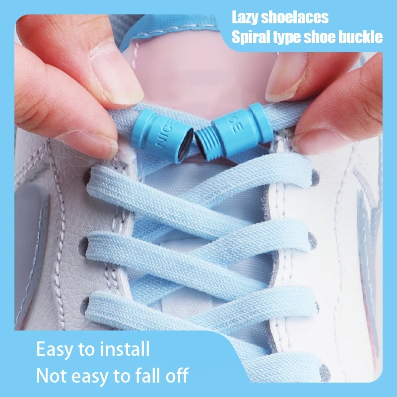 Elastic Laces Sneakers No Tie Shoe laces Colorful Capsule Lock ...