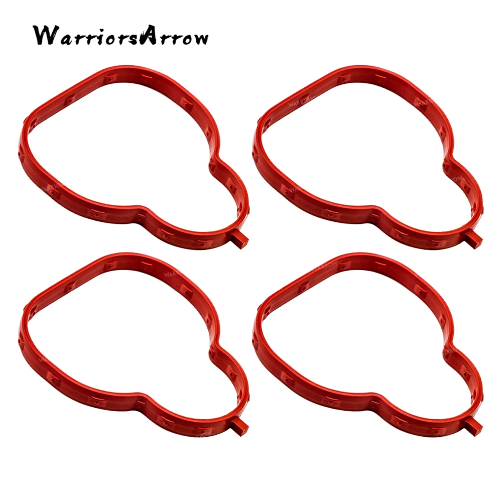 WarriorsArrow-4Pcs-Red-Intake-Manifold-Gasket-Plastic-For-Mazda-2-De-Dh ...