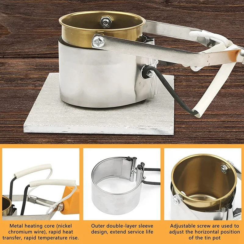 Lead Melting Pot With Stand