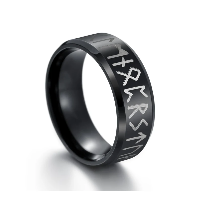 AsJerlya-Men-Ring-Stainless-Steel-Fashion-Style-MEN-Double-Letter-Rune ...