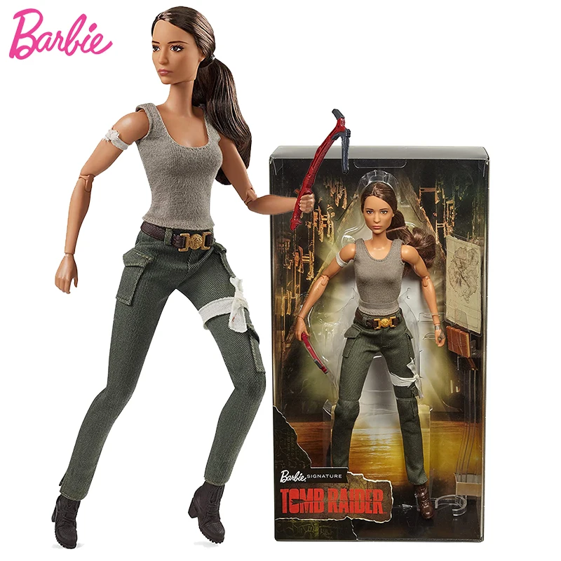 Original Barbie Limited Edition Signature Tomb Raider Barbie Doll 1/6 ...