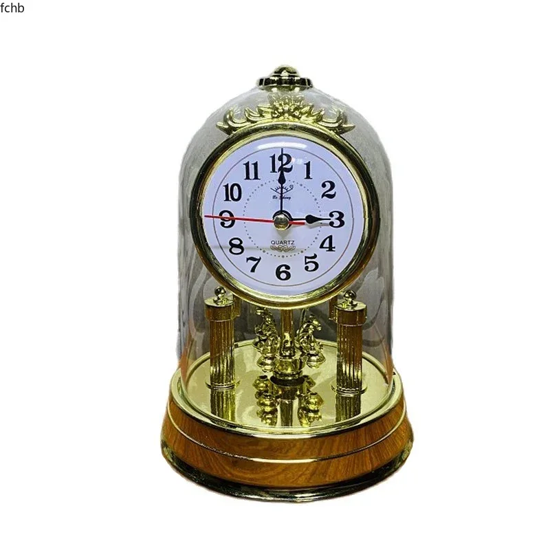 Luxury-Gold-Table-Clock-Silent-Desk-Clocks-Desktop-Watches-Antique ...