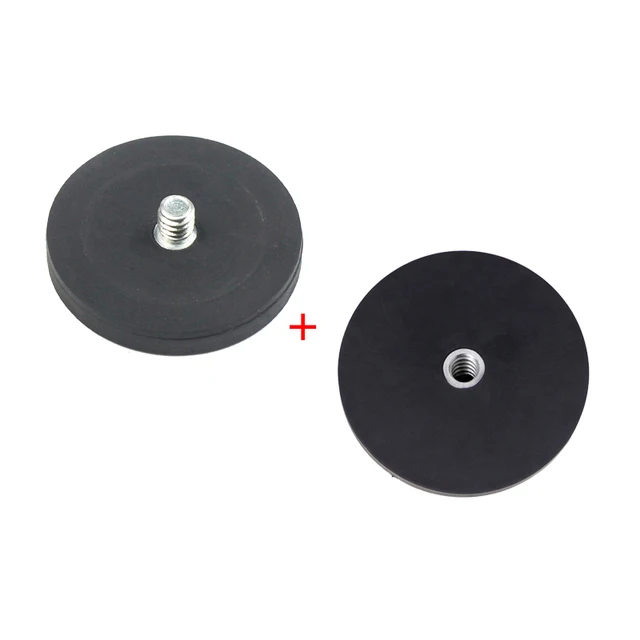 D88/D66/D43mm 1/4 Flat and Bolt Magnetic Magnet Car Suction Cup Base ...