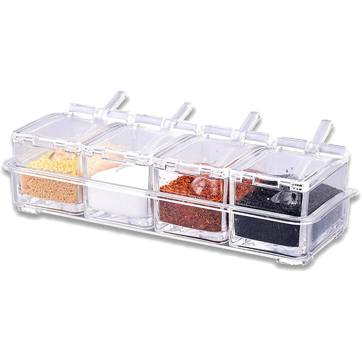 1pc-Seasoning-Box-Transparent-Condiment-Jar-Dust-Proof-Spice-Pot-Sealed ...