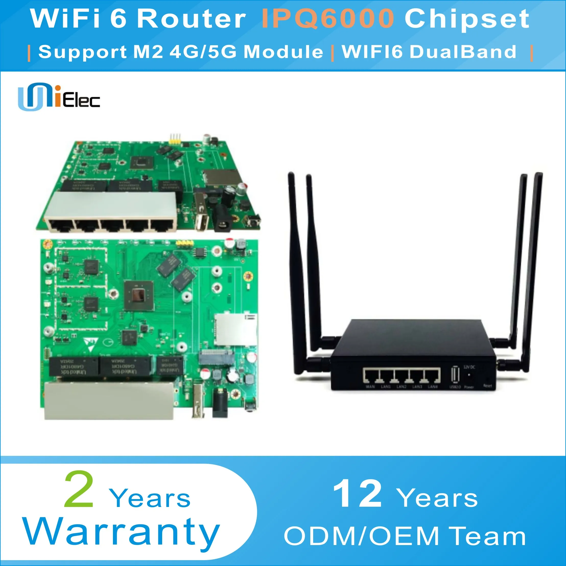 Qualcomm IPQ6000 Enterprise Wireless Dual band WIFI6 Router LTE 4G 5G OpenWrt Gigabit IPQ6000 ...