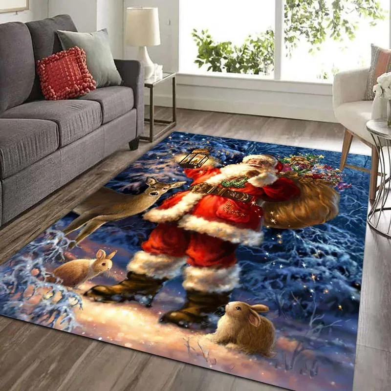 Merry-Christmas-Santa-Claus-Carpet-for-Living-Room-Decor-Sofa-Table ...