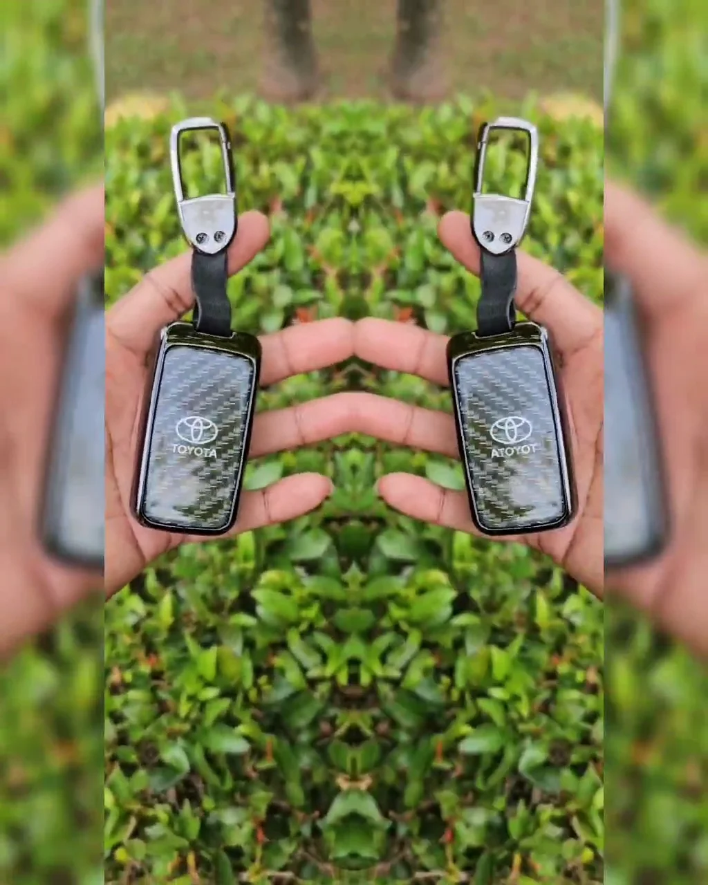 Car Remote Key Case Cover Luxury Metal Car Key Cover TOYOTA VITZ / AQUA ...