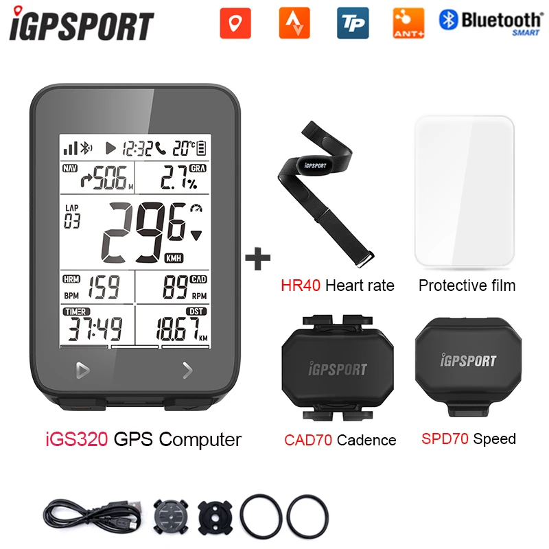IGPSPORT-IGS320-Bicycle-Computer-GPS-Global-Offline-Map-Cycling ...
