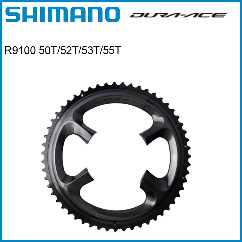 SHIMANO-DURA-ACE-R9100-50T-52T-53T-55T-Black-Chainring-1PCS-With ...