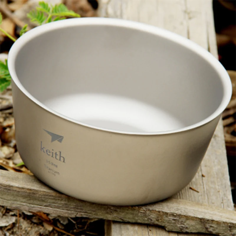 Keith-550ml-Food-Container-Double-wall-Titanium-Bowl-Outdoor-Camping ...