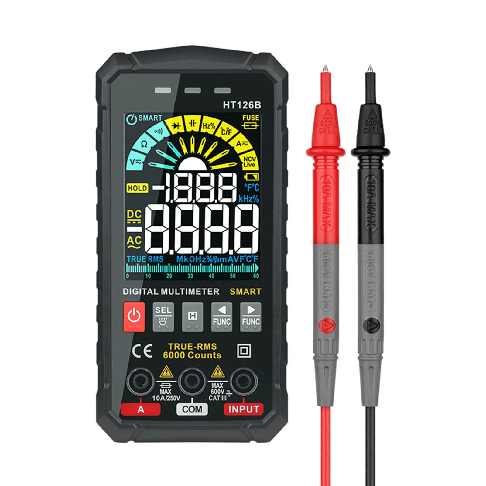 Digital-Multimeter-Smart-Auto-Range-Test-HT126B-Intelligent-Multimetro ...