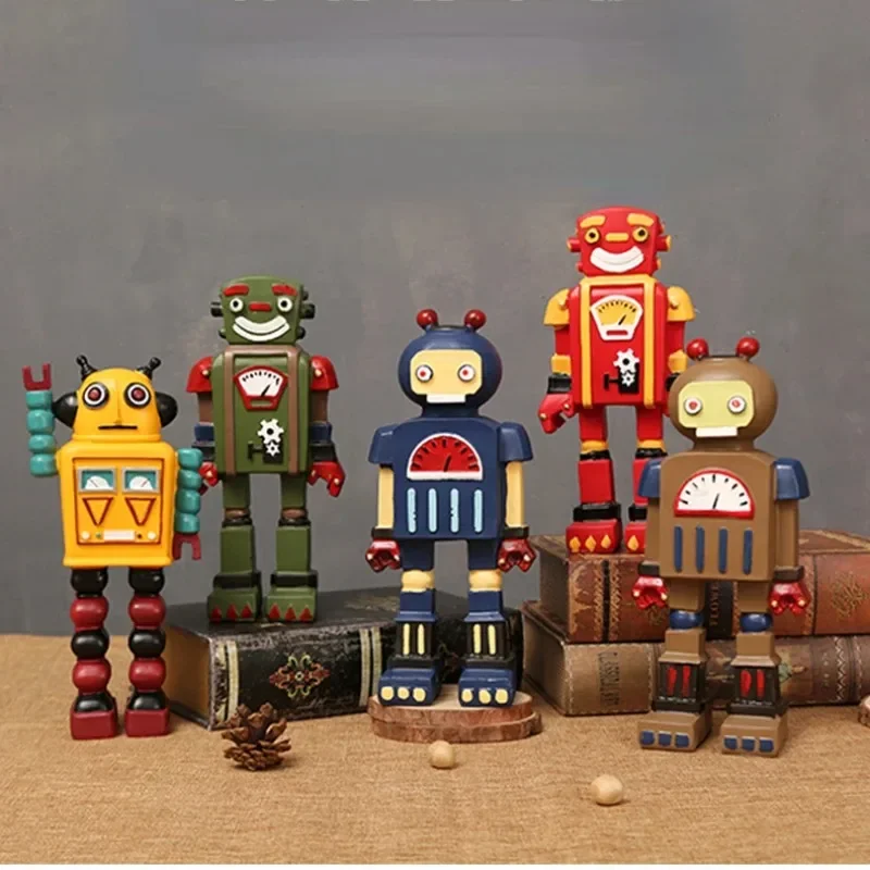 Creative-Robot-Statue-American-Resin-Statue-Decoration-Home-Decoration ...