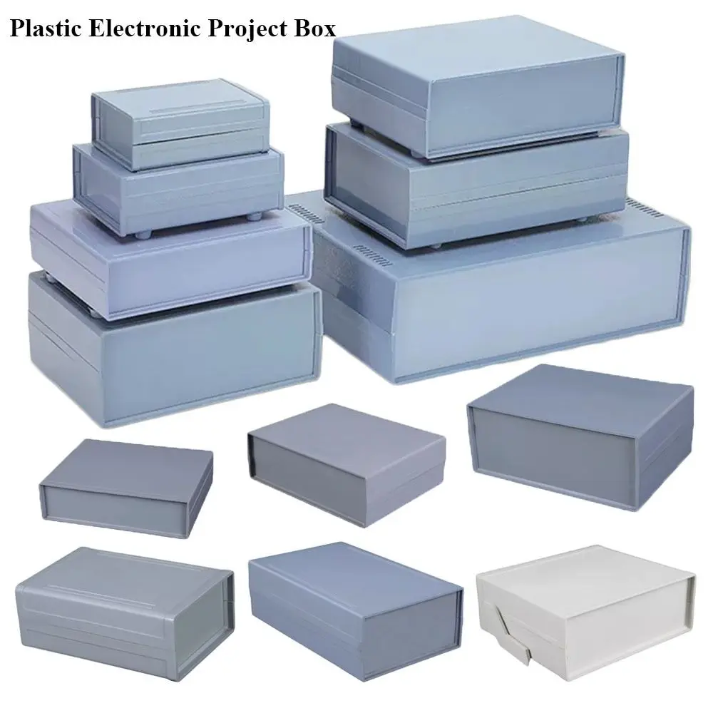Grey-High-Quality-ABS-Plastic-Electronic-Project-Box-Enclosure-Boxes ...