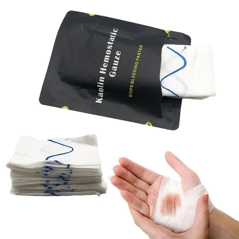 Kaolin-Gauze-Zeolite-Gauze-Emergency-Hemostatic-Combat-Trauma-Z-Fold ...