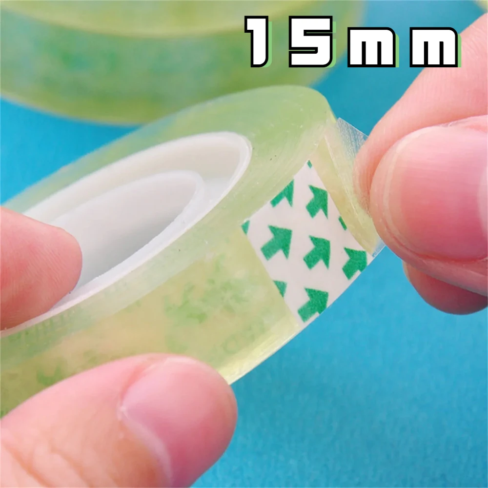 15mm-width-clear-tape-1-2-6-Rolls-school-transparent-tape-office ...