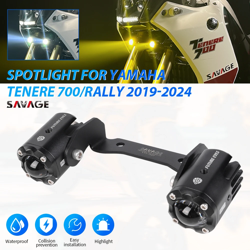 Tenere 700/Rally Motorcycle Spotlight Auxiliary Hidden Front Fog Light ...