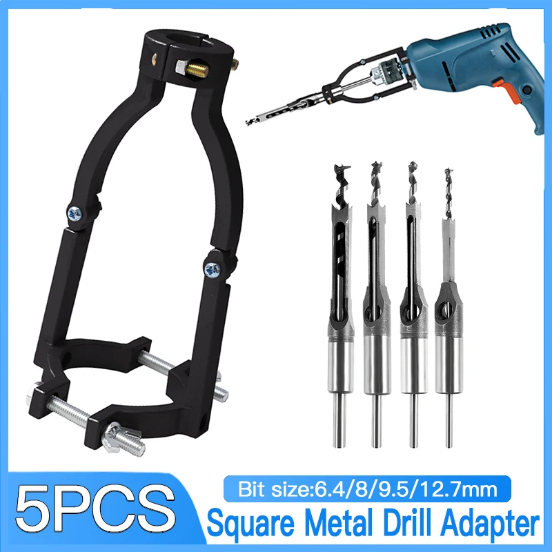 Square Hole Drill Fixed Bracket for Drill Machine Attachment Square ...