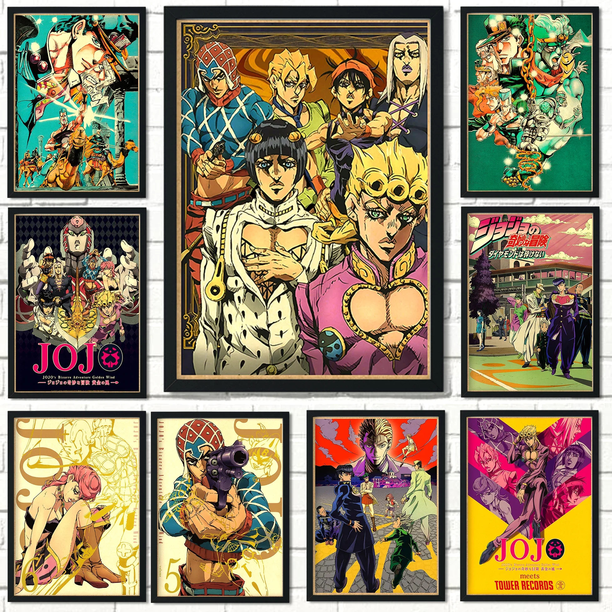 2022-JOJO-Posters-Vintage-Anime-Poster-JoJos-Bizarre-Adventure ...