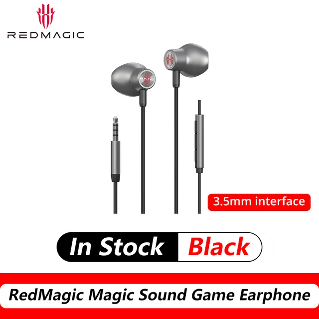 100% Original Nubia Redmagic MagicSound Earphone Type-C 3.5MM Wired ...