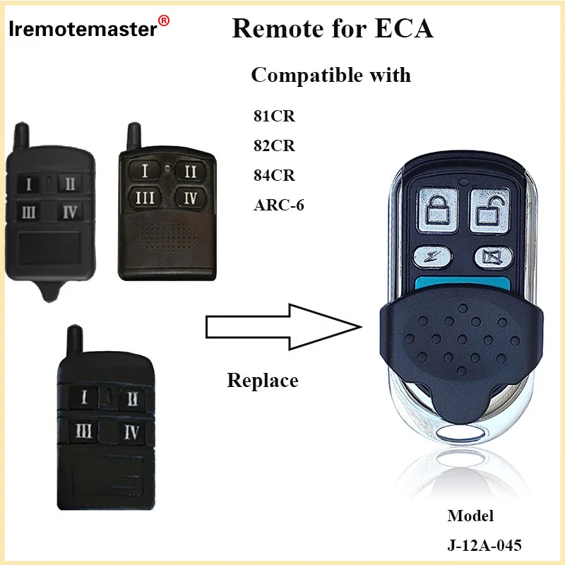 For-ECA-81CR-82CR-Garage-Door-Remote-Control-433-92MHz-Gate-Door-Remote ...