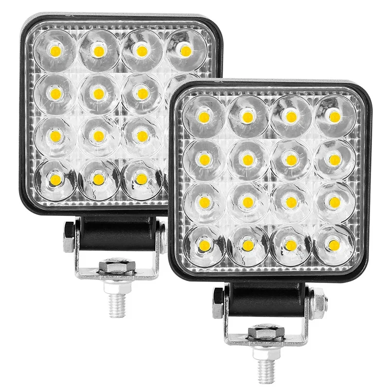 12V 24V LED Work Light Spotlights Driving Auxiliary lamp for Jeep Truck ...