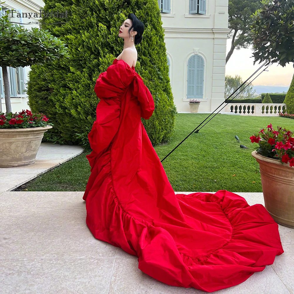 Voluminous-Ruffles-Egde-Taffta-Cape-Fashion-Long-Jacket-Wrap-Charming ...