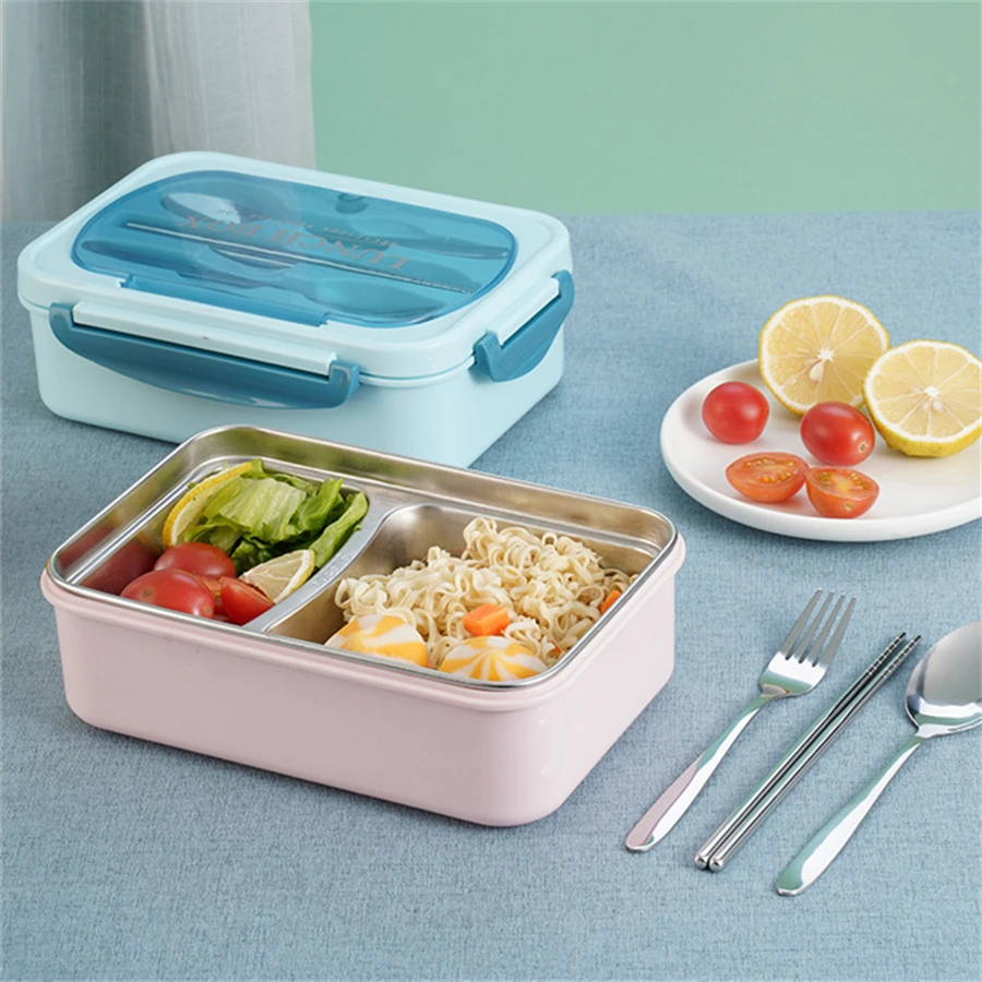 Lunch-Box-Bento-Box-for-Student-Office-Worker-Double-layer-Microwave ...