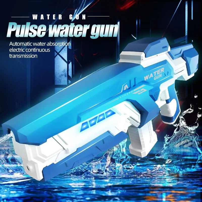 Summer Electric Water Guns Powerful Squirt Automatic Water Suction ...