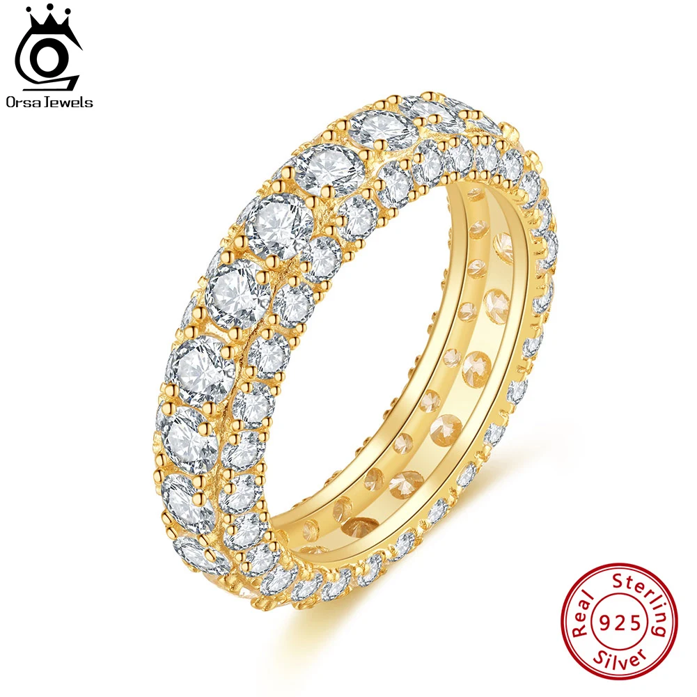 ORSA-JEWELS-100-14K-Gold-Shiny-AAAA-Zircon-Stacking-Rings-Women-s-925 ...
