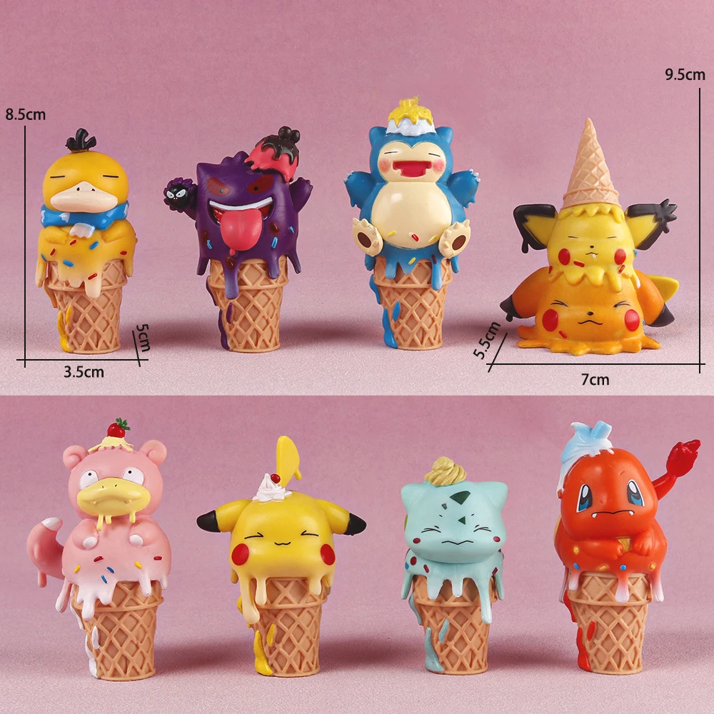 Hot-Pokemon-ice-cream-Anime-figure-model-Action-Figure-Pikachu-Gengar ...