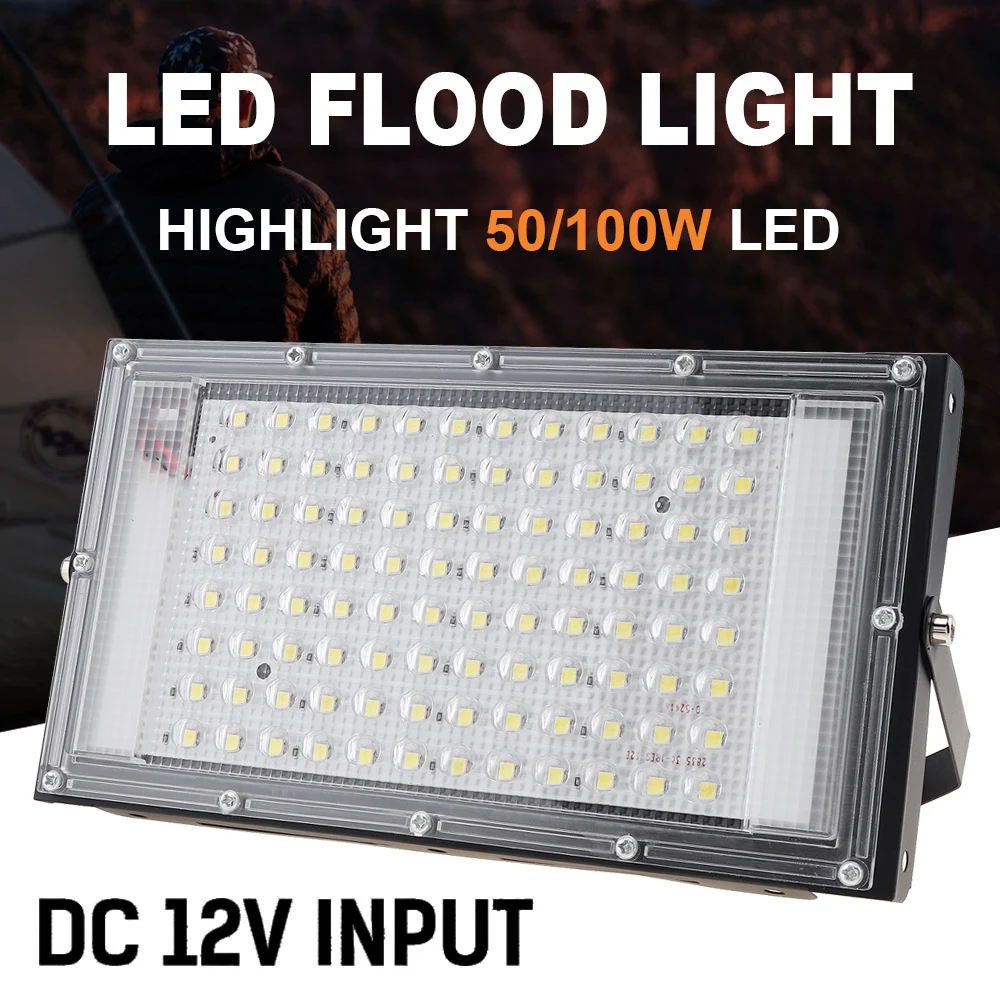 50W-100W-12V-Low-Voltage-Slim-Design-Outdoor-Waterproof-LED-Floodlight ...