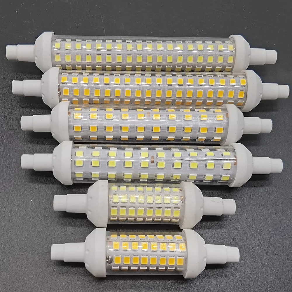 Lámpara LED R7S, 6W, 9W, 12W, SMD 2835, 78mm, 118mm, 135mm, bombilla ...