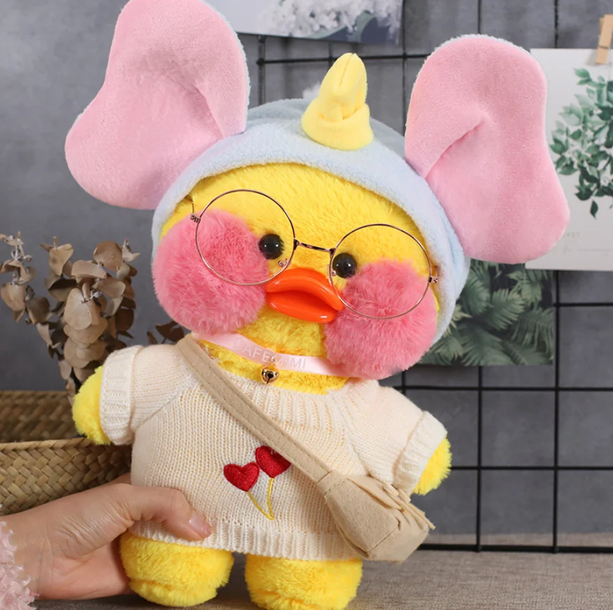 Lalafanfan-mu-eco-de-peluche-de-Pato-Kawaii-para-ni-os-juguete-de ...