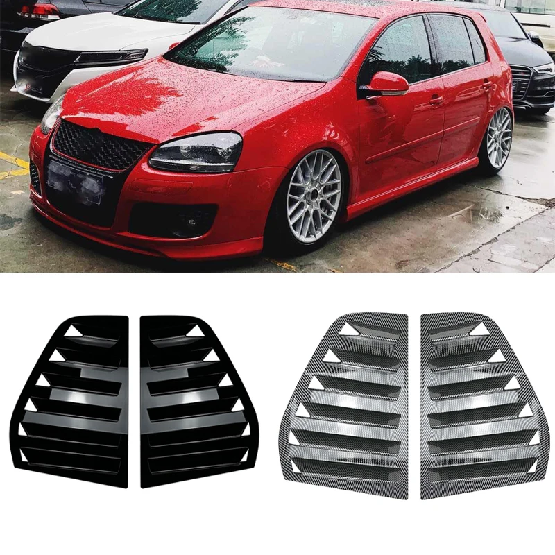 Carbon-Fiber-Car-Rear-Window-Shutter-Cover-Trim-Window-Louver-Side-Vent ...