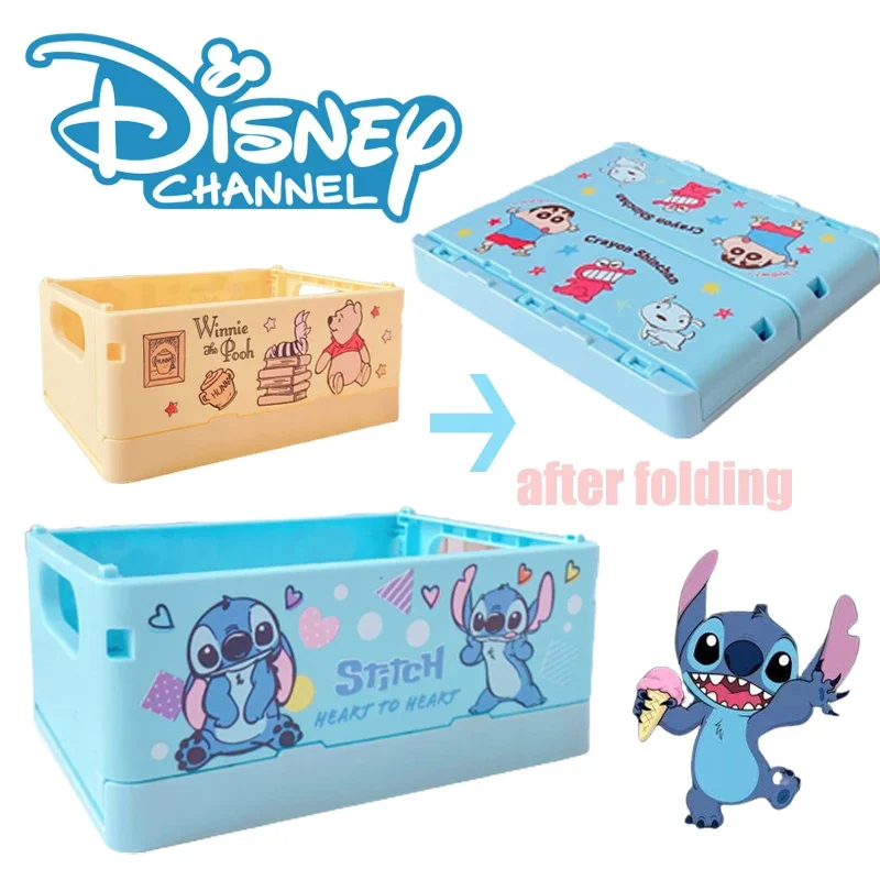 Disney Stitch Storage Box Foldable Small Plastic Shell Cartoon Anime ...