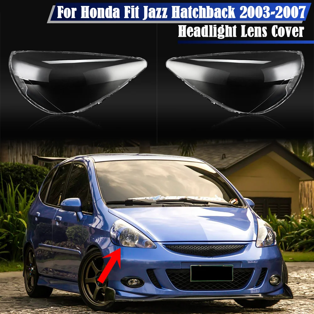 For-Honda-Fit-Jazz-Hatchback-2003-2004-2005-2006-2007-Headlight-Shell ...