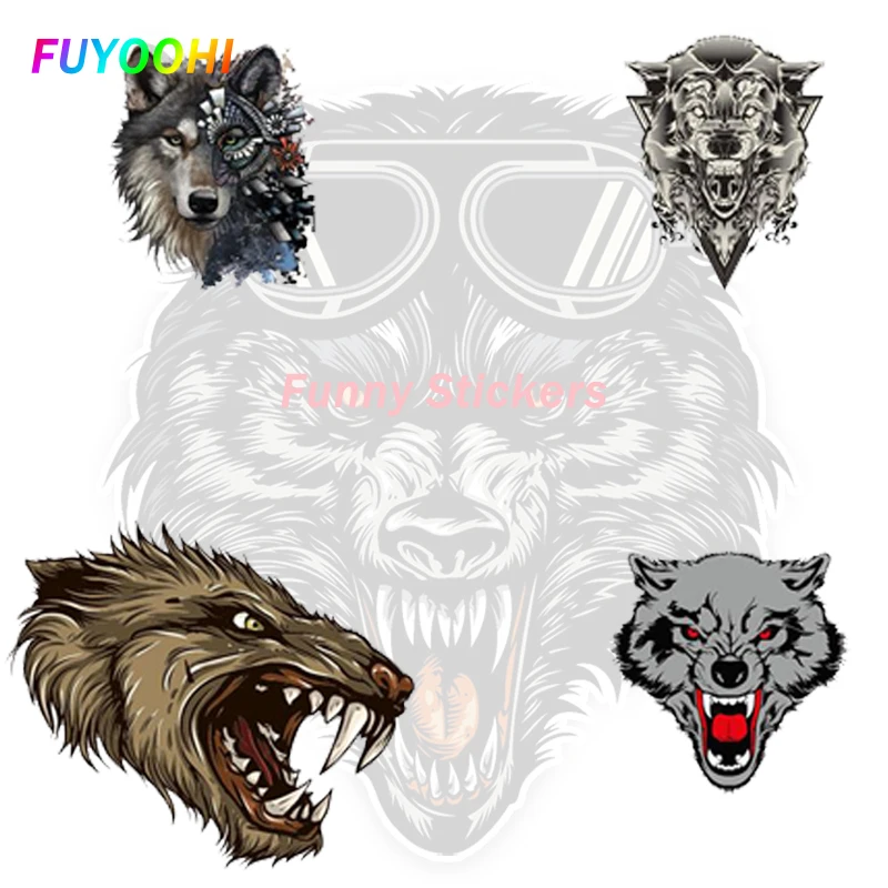 Fuyoohi Play Stickers Car Sticker Fashion Goggles Wolf Head Decal ...