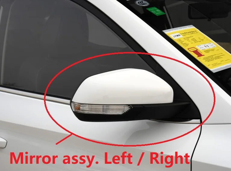 1pcs Rear Mirror left / right side White / Black / Blue / Red color for ...