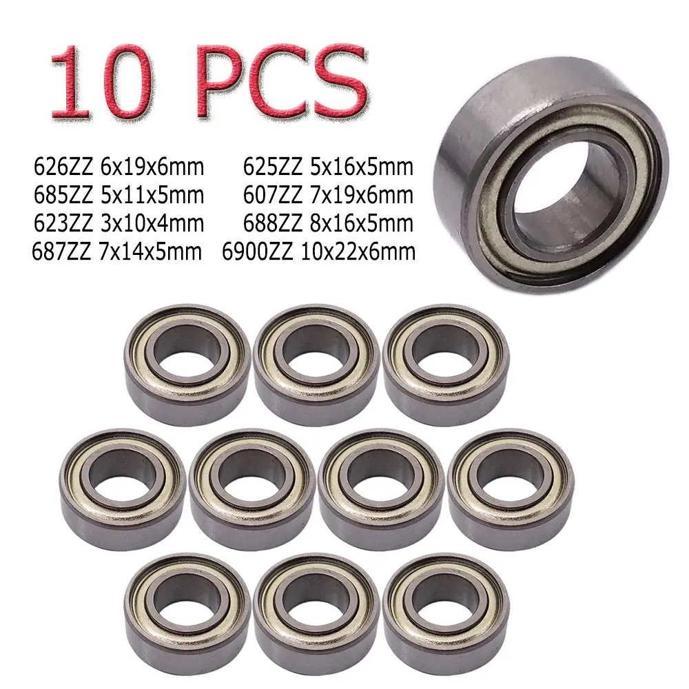 10PCS-Flange-Ball-Bearing-626ZZ-625ZZ-685ZZ-607ZZ-623ZZ-6900ZZ-688ZZ ...