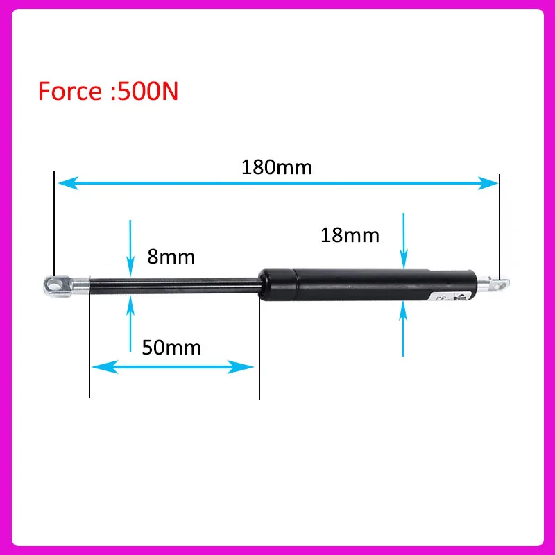 1 PC 180mm 500N Universal Strut Bars Gas Spring Shock Absorber ...